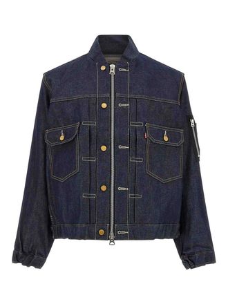 sacai Bomberjacke - Blau
