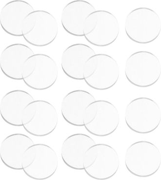 SOLUSTRE SEWOART 25 St&uuml;ck Transparente rutschfeste Glas Tischunterlagen 25mm Selbstklebende Gummi Abstandshalter f&uuml;r Glastische Sto&szlig;d&auml;mpfende M&ouml;belgleiter f&uuml;r 