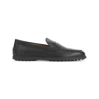 Tod's Loafer aus genarbtem Leder - - Shoes - Herren - Schwarzk - 44 EU