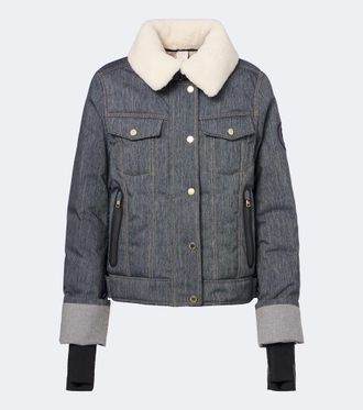 Bogner Veste doudoune de ski Dena en denim