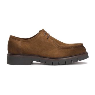 Kazar Braune Wildleder-Halbschuhe mit kurzer Bindung - - Shoes - Herren - Braun - 46 EU