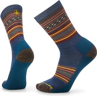 Smartwool Everyday Regarita Crew Casual Sock, Bleu, XL Homme