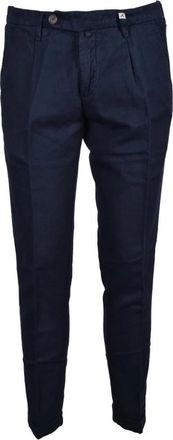 Myths L&auml;ssige Leinen Lyocell Hose - - Trousers - Herren - Blau - M