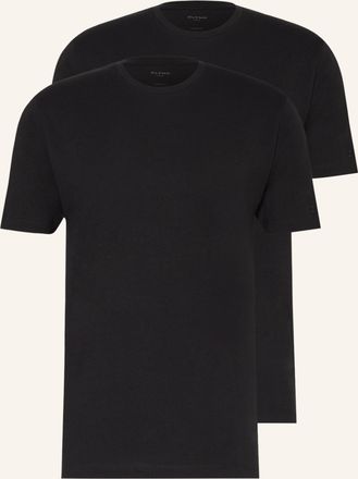 Olymp 2er-Pack T-Shirts schwarz