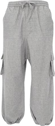 Guru Shop Goahose, Herren Yoga Hose, Bequeme Freizeithose - Grau, Baumwolle, Size:L/XL