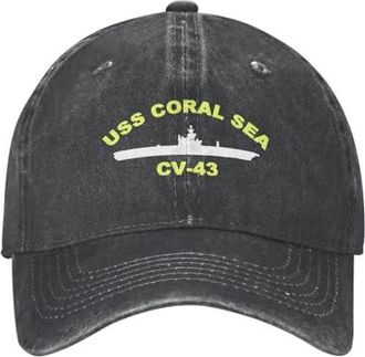 Generic Pare-Soleil Casquette Keaan USS Coral Sea CV 43 Vintage Casquette Trucker S&eacute;chage Rapide Chapeau Soleil pour Festivals Cyclisme Hip Hop