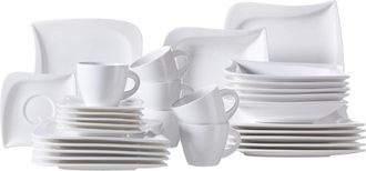 Mäser Kombiservice, Porzellan LA MUSICA, Elfenbein, Weiß