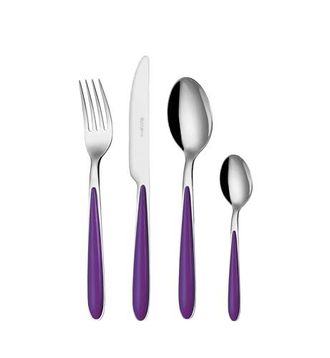 EME POSATERIE Tafelbesteck Caribe Lila 25, Edelstahl 18/0, nickelfrei, für 6 Personen, 24-teilig