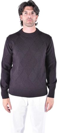 KANGRA Rundhals-Strickware - - Knitwear - Herren - Braun - L