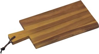 KESPER 20190 Schneidebrett, 29 x 14 x 1,5 cm, Dunkles Akazienholz