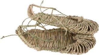 FOMIYES Sandales Rotin Naturel Tressé Main Respirantes et Confortables Chaussures Décontractées Rétro pour Femmes pour Plage Usage Intérieur et Extérieur