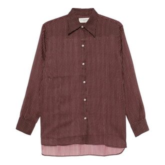 Officine G&eacute;n&eacute;rale Femme, Blouses et Chemises, Brun, Taille: 38 FR Augustine Mini Flower Voile