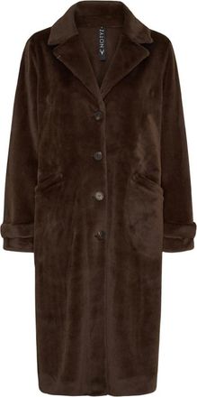 Notyz Notyz, Femme, Vestes, Brun, Taille: 44 FR Veste en fausse fourrure