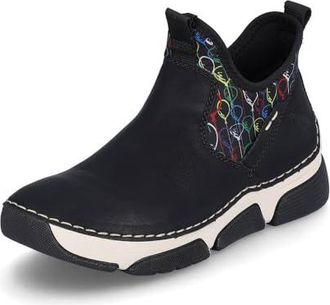 Rieker Femme Baskets 45957, Dame Chaussures à Enfiler,Chaussure Basse,Chaussures de Rue,Loisirs,Sport,Noir (Schwarz / 00),36 EU / 3.5 UK