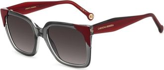 Carolina Herrera Femme, Accessoires, Gris, Taille: 53 MM Lunettes de soleil carrées