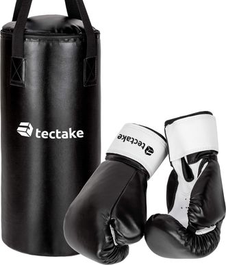 TecTake Kinder Box Set Boxsack 62cm gef&uuml;llt mit 9kg + Halterung inkl. Boxhandschuhe mit Klettverschluss