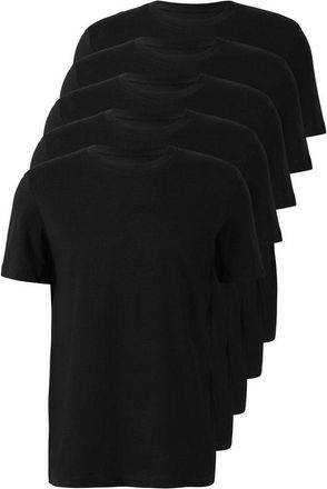 s.Oliver Kurzarmshirt T-Shirt Weiches Kurzarm-T-Shirt aus Baumwoll-Jersey im 5er-Pack