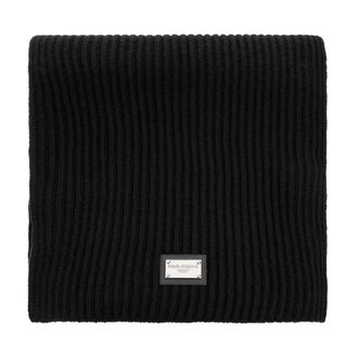 Dolce & Gabbana Schal mit Logodetail - - Accessories - Herren - Schwarzk - ONE SIZE