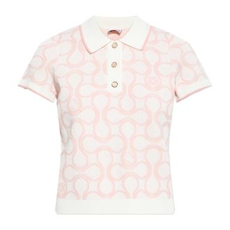 Casablanca Femme, Tops, Rose, Taille: 36 FR Polo Optic Drop
