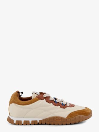 Miu Miu Tyre technical fabric and suede sneakers - MIU MIU - gender_Woman