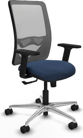 Piqueras y Crespo Zulema Economail-Stuhl mit 2D-Armlehnen, h&ouml;henverstellbare Lendenwirbelst&uuml;tze, ausgestattet mit 3 Positionen und Schneidschaum, mit 65 mm Nylon-Rollen