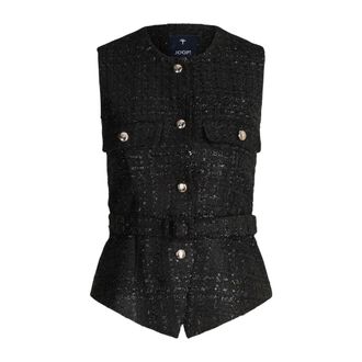 Joop Viola Tweed Weste - - Jackets - Damen - Schwarzk - XS