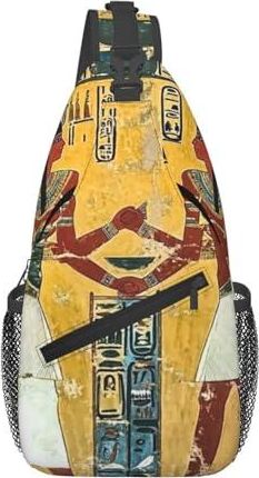 Generic Authentique sac &agrave; bandouli&egrave;re de l&Eacute;gypte antique pour voyage, sac &agrave; dos &agrave; bandouli&egrave;re pour homme, sac &agrave; dos de randonn&eacute;e
