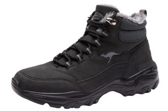 Kangaroos Unisex KW-Cozy Sneaker, Jet Black/Mono, 40 EU