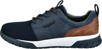 Bugatti Herren Low-Top Sneaker, Männer Halbschuhe, Wechselfußbett,Strassenschuhe,Freizeitschuhe,Turnschuhe,Laufschuhe,dunkelblau (4100),43 EU / 8.5 UK