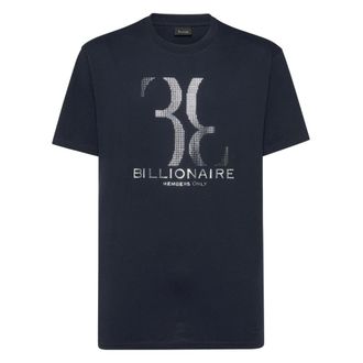 Billionaire Boys Club Homme, Tops, Bleu, Taille: 4XL T-shirt Col Rond Logo