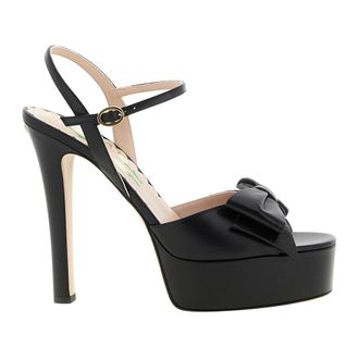 Valentino Garavani Femme, Chaussures, Noir, Taille: 37 1/2 EU Bowow Sandale
