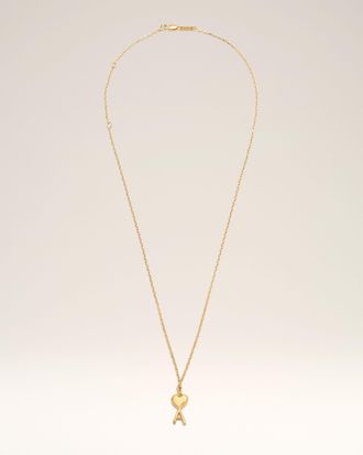 Ami Collier Martel&eacute; Fin Dor&eacute; Ami De Coeur en Laiton Or - TU - Unisex