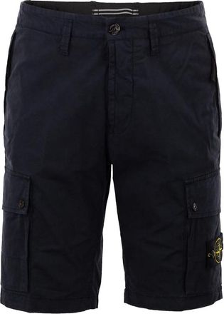 Stone Island L100019 Stretch Organic Cotton Twill Shorts