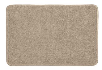 Kleine Wolke Badteppich Ricco mit 65 x 115 cm in Taupe aus 100% Polyester