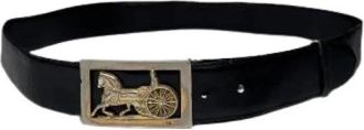 Celine unisex, Pre-owned, Noir, Taille: ONE Size Ceinture en cuir vintage Pre-owned