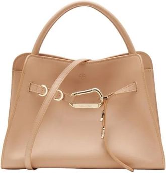 Francesco Biasia Hobo Bags - Structured Small Handbag With Detachable Strap - Gr. unisize - in Beige - für Damen