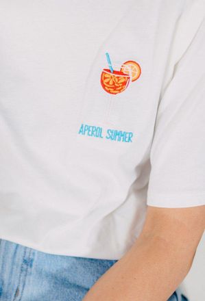 Von Herzen T-Shirt Aperol Summer Shirt - 100% Baumwolle - Stick - Statementshirt