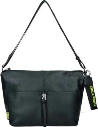 Rebelle Lycaena Big Dollar Noir bandouli&egrave;re en cuir pour femme, Noir, Taille unique