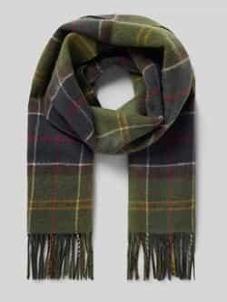 Barbour Schal mit Fransenabschluss