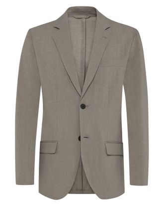 Emporio Armani Einreiher-Sakko in Seersucker-Qualit&auml;t mit Reverskragen in
