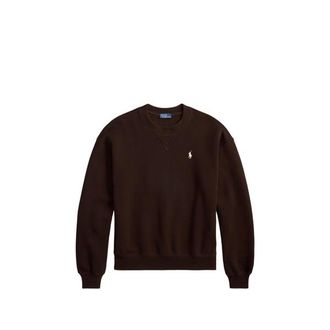 Polo Ralph Lauren Sweat logo brod&eacute; en coton m&eacute;lang&eacute;