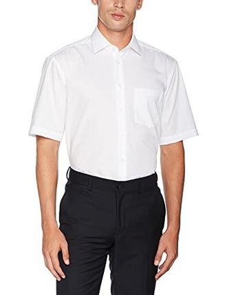 Seidensticker Chemise business homme Seidensticker - coupe confort - sans repassage - col Kent - manches courtes - 100% coton