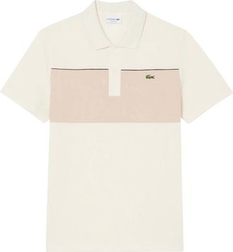 Lacoste Homme, Tops, Beige, Taille: 2XL Polo de piqu&eacute; colour-block coupe regular