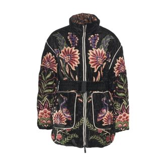 Farm Rio Marvelous Garden Daunenjacke aus Nylon und Samt - - Jackets - Damen - Mehrfarbig - M