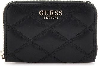 Guess Femme, Accessoires, Noir, Taille: ONE Size Petit Portefeuille Zipp&eacute; Tamsin Noir
