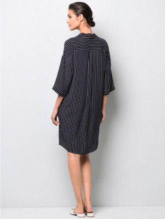 Alba Moda Midikleid Kleid mit V-Ausschnitt