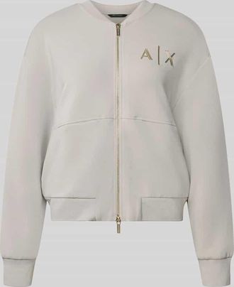 A|X Armani Exchange Sweatjacke mit Label-Print