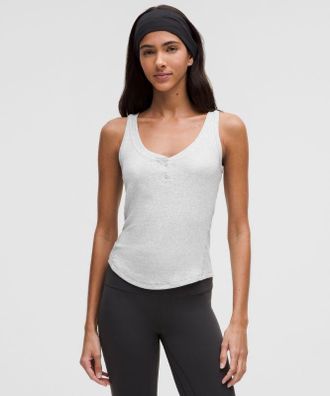 lululemon Débardeur henley Hold Tight pour Femmes - Light Gris - Taille 12
