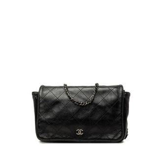 Chanel Pre-owned Quilted Flap Crossbody Bag - - Pre-owned - Damen - Schwarzk - ONE SIZE
