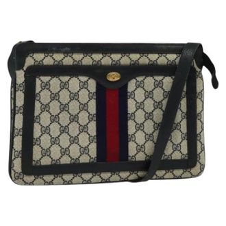 Gucci Sac bandouli&egrave;re vintage en toile Pre-owned - Femme - Pre-owned - Bleu - Taille: ONE Size